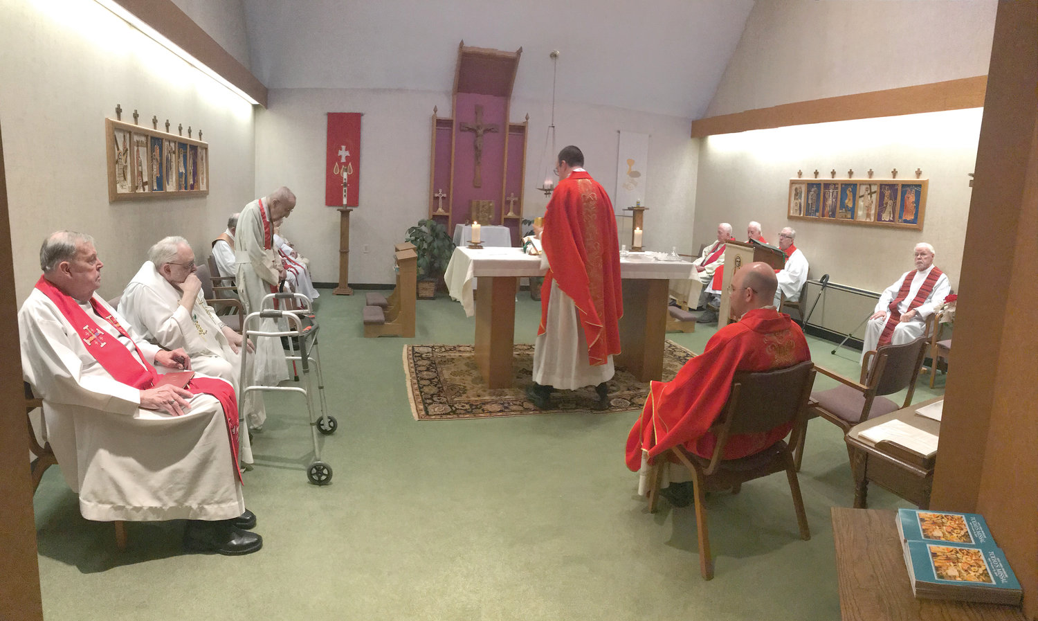 Newly Ordained Impart Special Blessings On Retired Priests Rhode Island Catholic